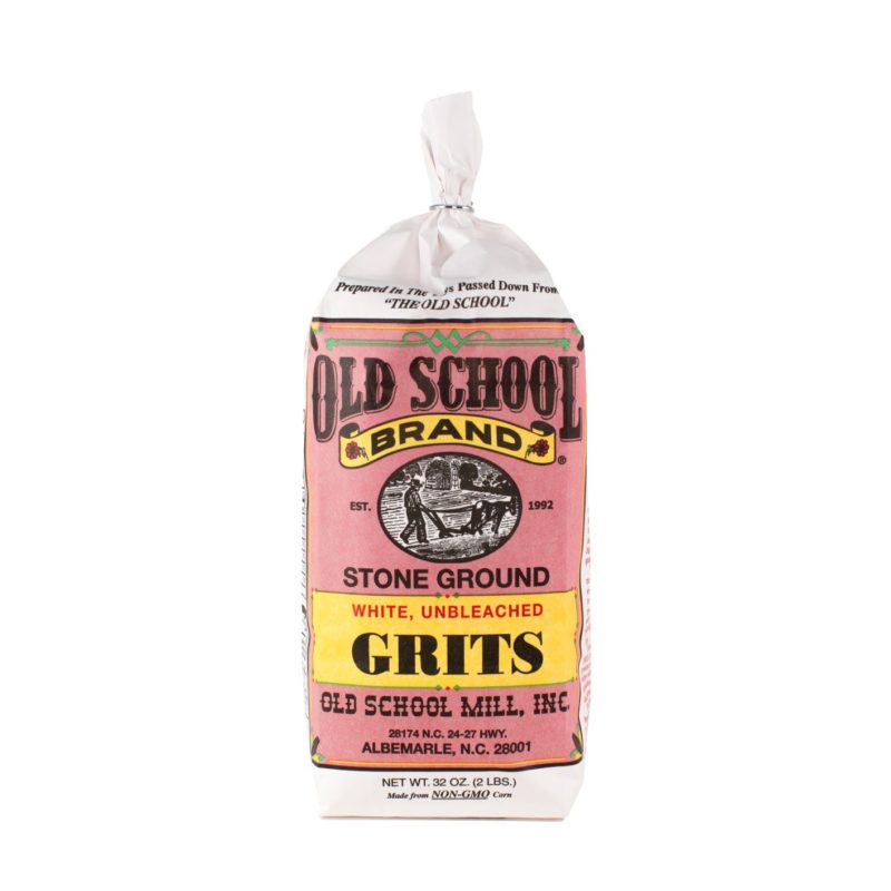 Stone Ground, White Grits, 2lbs – Old School Mill, Inc.
